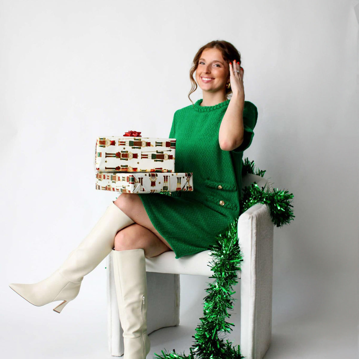 Classic Couture Green Dress – Coffee & Fashion Co.